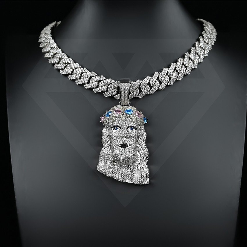 Cuban Link Pendant Teacher and Student Faces - Wholesale & Custom Jewelry